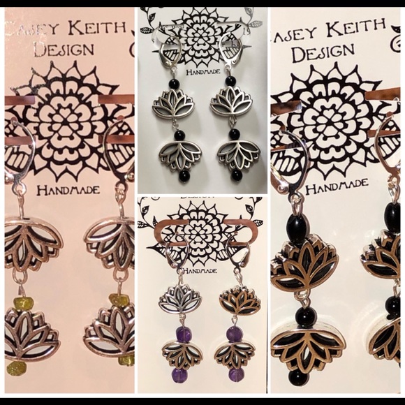 Casey Keith Design | Jewelry | Lotus Flower Earrings | Poshmark
